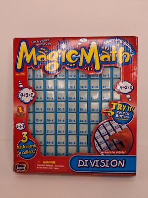 Magic Math Division Machine Learning Educational Game Blue Vintage In ...