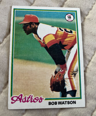 1978 Topps Set BOB WATSON #330 HOUSTON ASTROS - | eBay