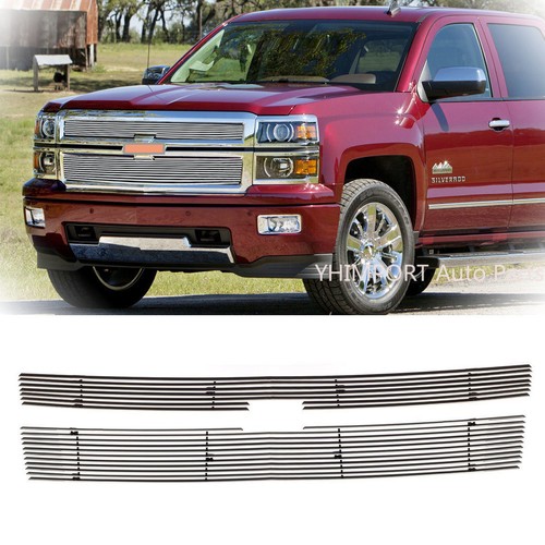 Main Upper Chrome Billet Grille Grill Insert For 2014-2015 Chevy ...
