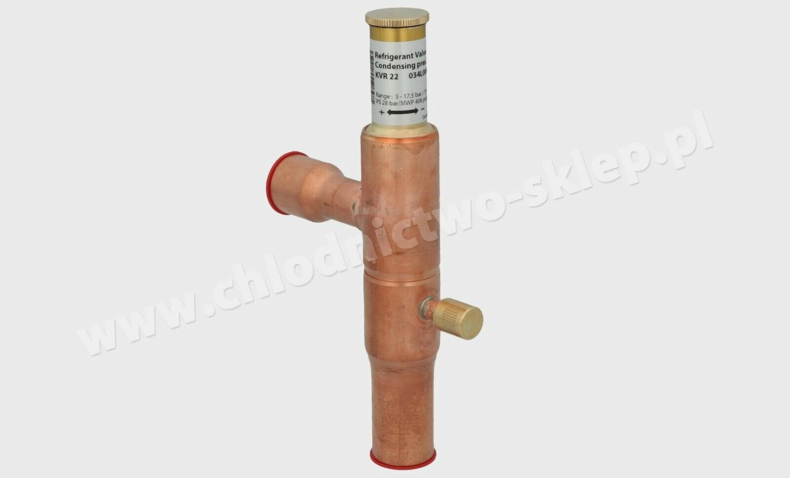 Danfoss KVR 22 condensing pressure regulator, solder 7/8 ""/ 22mm [034 ...