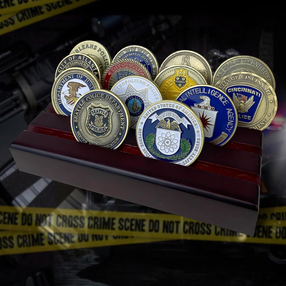 Random 13 pcs St. Michael Challenge Coin United States Police Officer ...