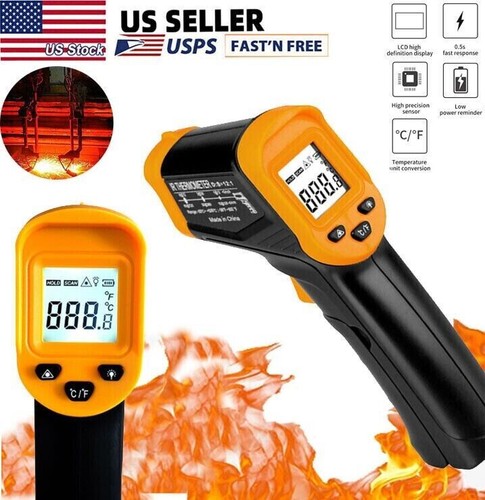 IR Infrared Laser Thermometer Temperature Gun Temp Measurement Meter ...