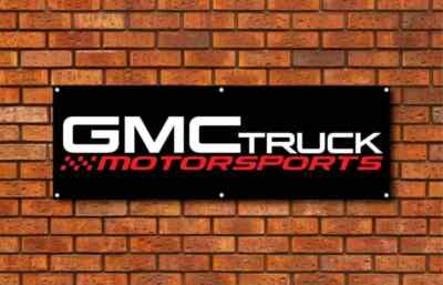 GMC Truck Motorsports Garage Banner 2' X 6' Ft | eBay