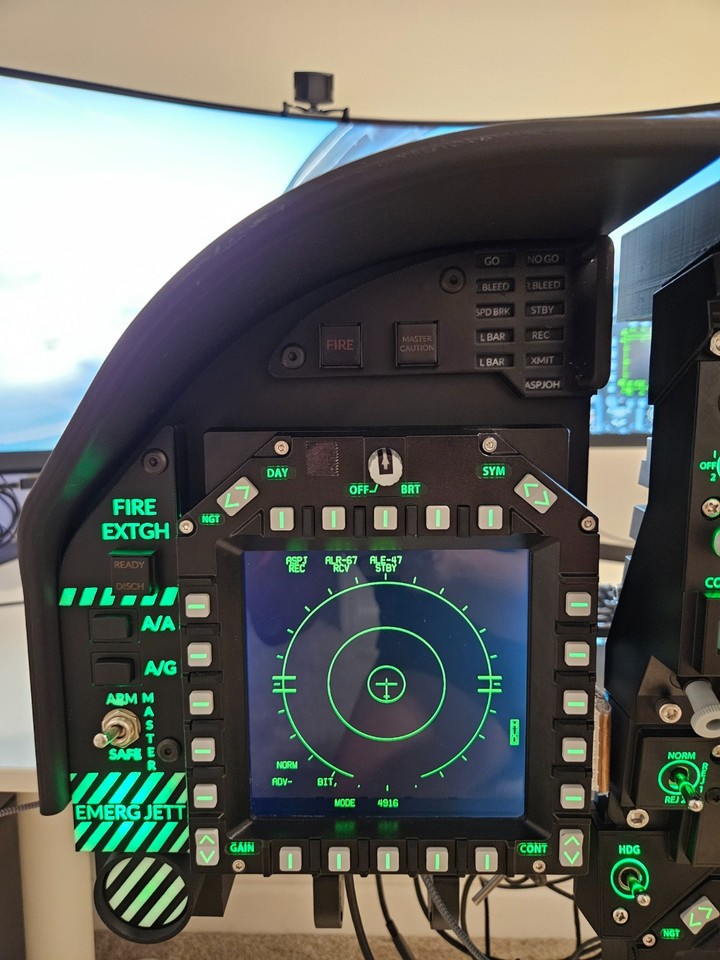 F18 Cockpit Panel Set (VR SimSolution MIP F18 / Winwing Panels) | eBay