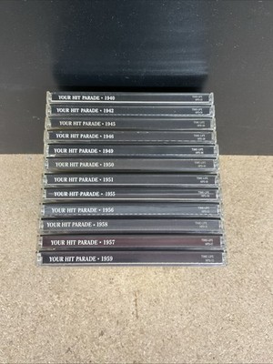 Lot of 12 Time Life Your Hit Parade CDs 1940-1959 | eBay