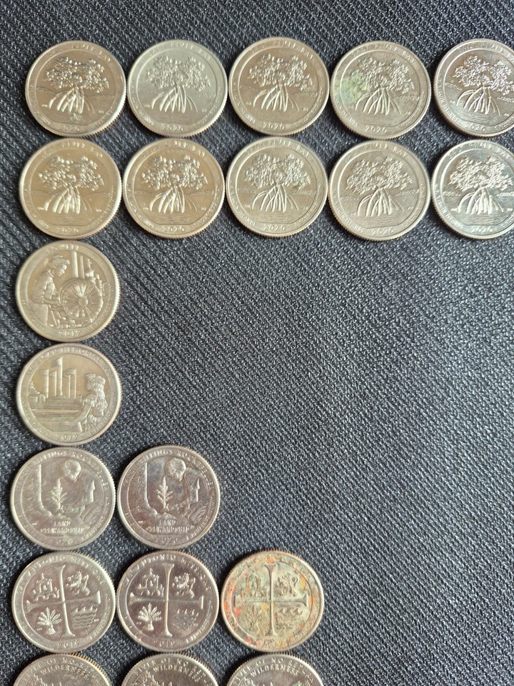 Roll of 40 W mint quarters. Found in Circulation. Low mint quarters. | eBay