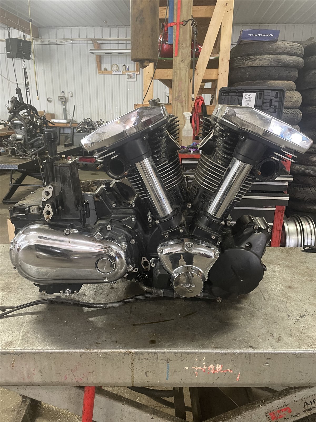 03 Yamaha XV 1600 XV1600 AS Road Star Midnight engine motor | eBay