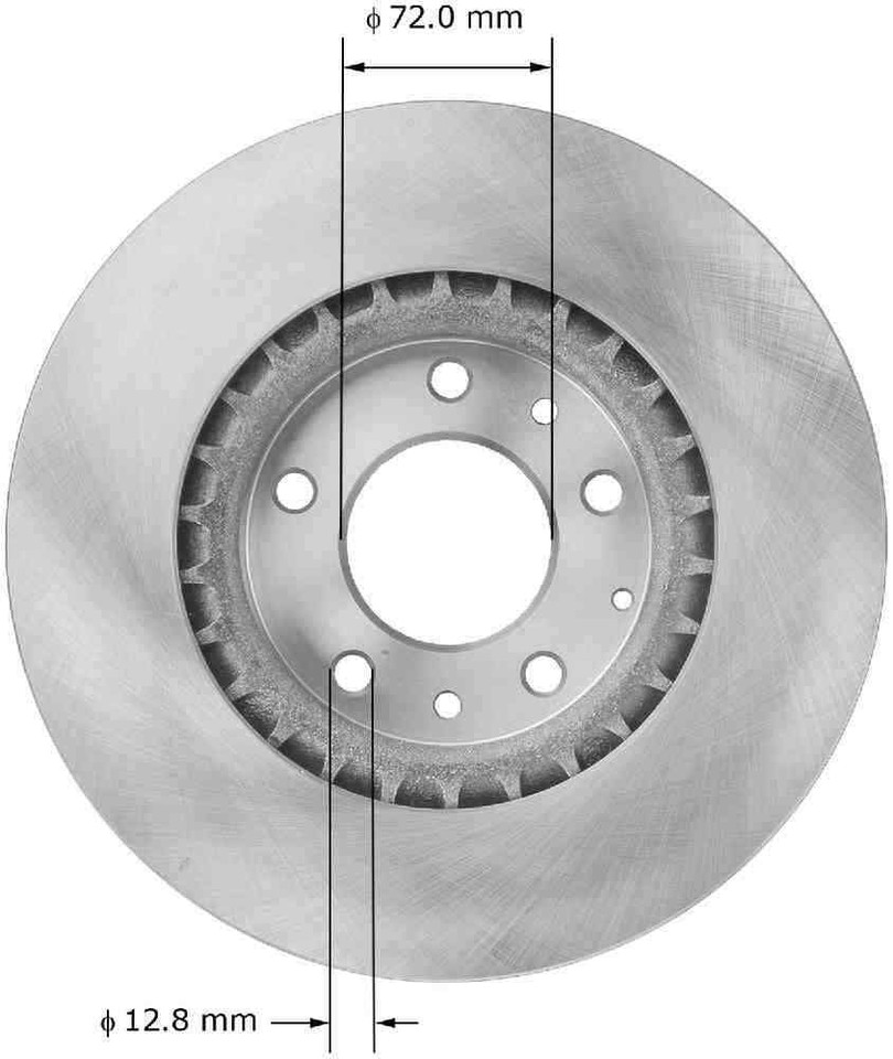 Disc Brake Rotor-Premium Brake Rotor Bendix PRT5883 fits 2004 Mazda RX ...