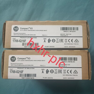 New Factory Sealed AB 1769-IQ16F SER A CompactLogix 16 Pt 24VDC I/O ...