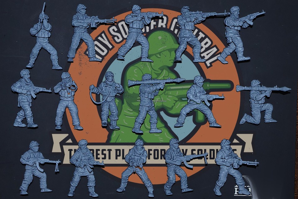 Modern Toy Soldiers - Arabic Insurgent Taliban Army Men - 54mm - 1:32 W ...