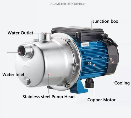 Household Tap water Booster pump Stainless steel Self-Suction Pump Rust ...