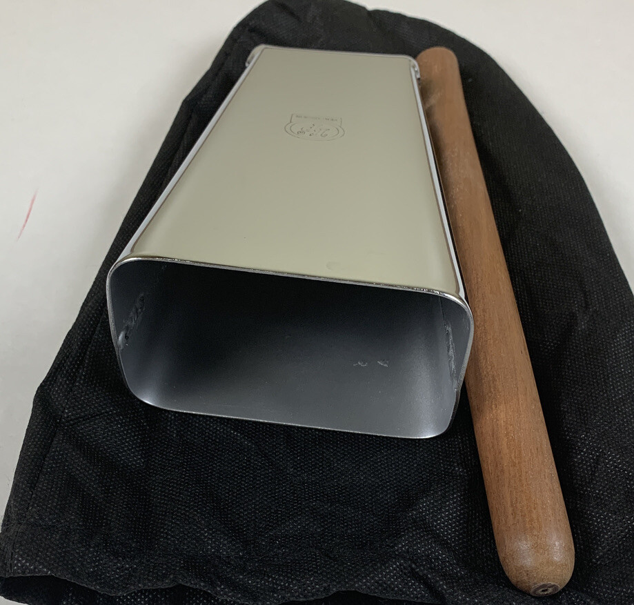 Hand Held Cowbell Chrome With Cowbell Pouch And Stick. Cencerro De Mano ...