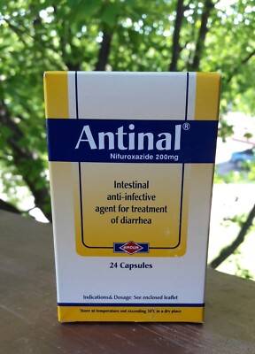 ANTINAL 200 mg 24 caps TRAVELERS DIARRHEA Treatment | eBay