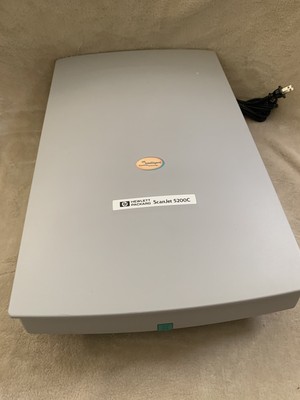 Hewlett Packard HP ScanJet 5200C Flatbed Scanner with power cable ...
