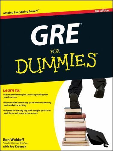 GRE for Dummies by Veronica Saydak, Suzee Vlk, Michelle Rose Gilman and ...