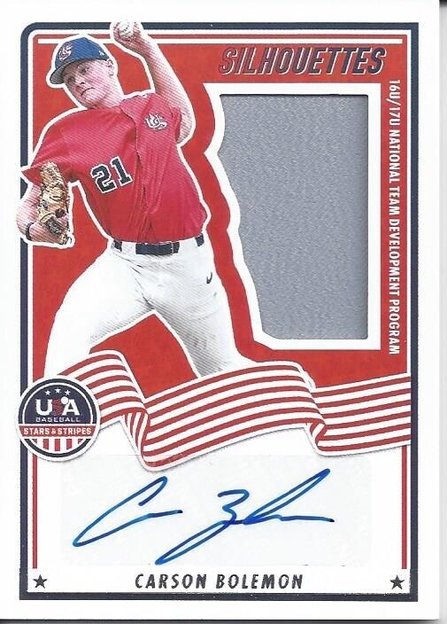 2025 Panini Stars and Stripes - USA Signatures Silhouettes Carson ...