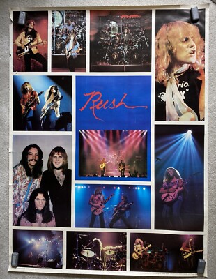 Vintage RUSH Collage Poster 1980 Cat Productions 42x56 | eBay