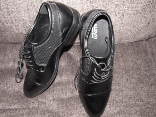 Brand New ALFANI Black Victor Dress Shoes Men's Size 10.5 Lace Up ...