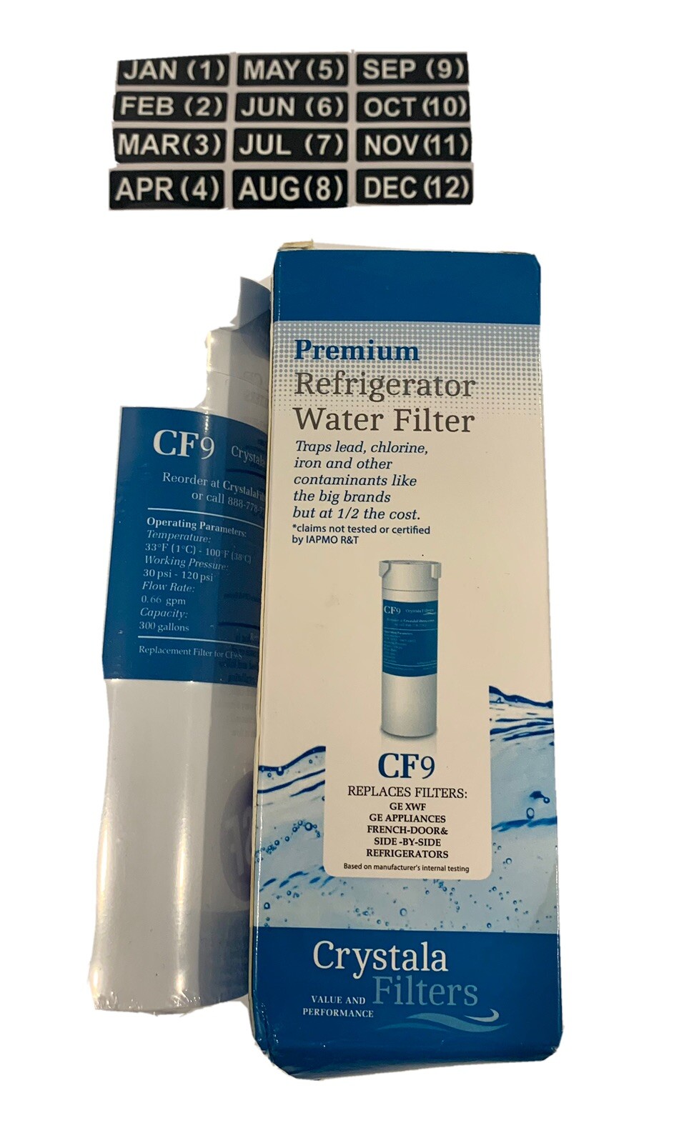 Crystala Cf9 Refrigerator Water Filter Replacement for Ge XWF for sale ...