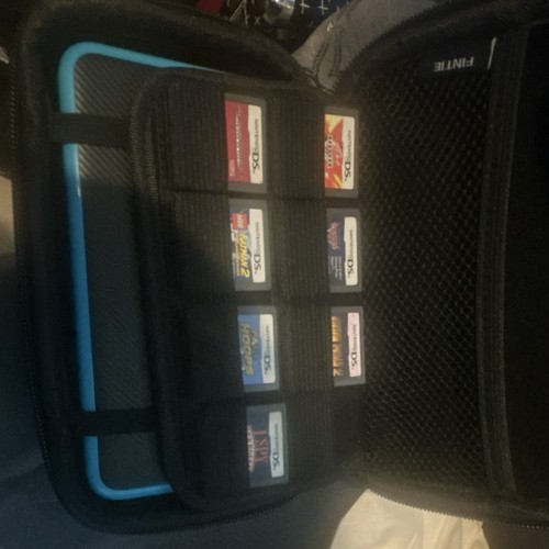 Nintendo 2DS XL Black Blue Handheld Console with Case & DS Game ...