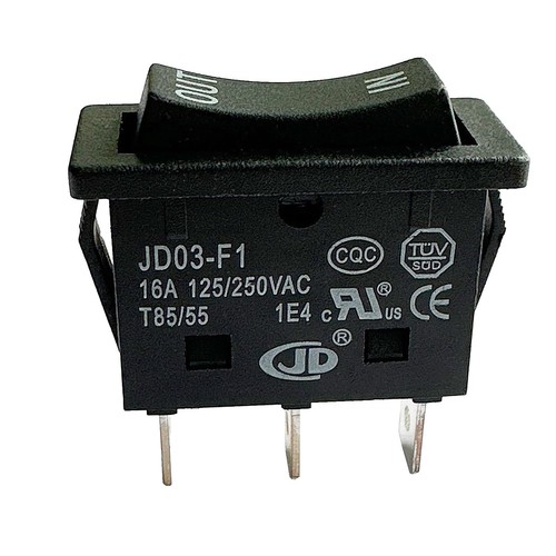 KCD4-3NC 16A in-Out Rocker Switch 3 Pins 3 Positons Double Side ...