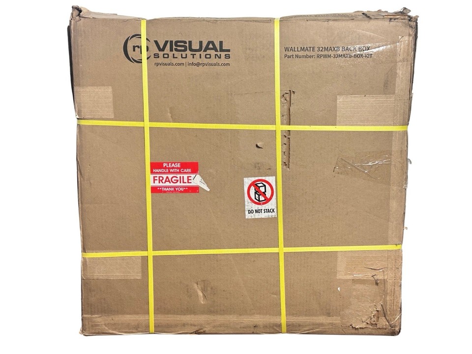 RP Visuals 32MAXB Wall Mate In-Wall Flush Panel Back Box Black ...