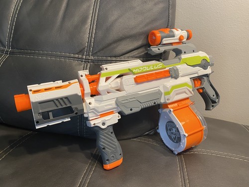 NERF N-Strike Elite Modulus ECS-10 Toy Mechanized Blaster With 25 Dart ...