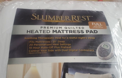 Slumber Rest Premium Electric Full Mattress Pad | eBay