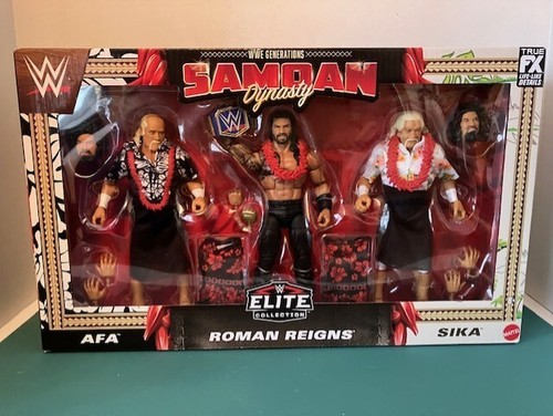 WWE Elite Generations Samoan Dynasty AFA Roman Reigns Sika 3 Pack ...