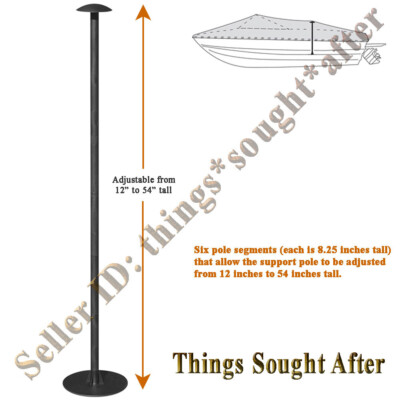 Adjustable Height Boat Cover Support Pole Post Prop Stanchion Pillar ...