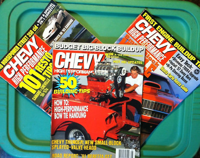 3x 🔥CHEVY HIGH PERFORMANCE🔥 1990s Car Magazines Restoration 300 TOTAL ...