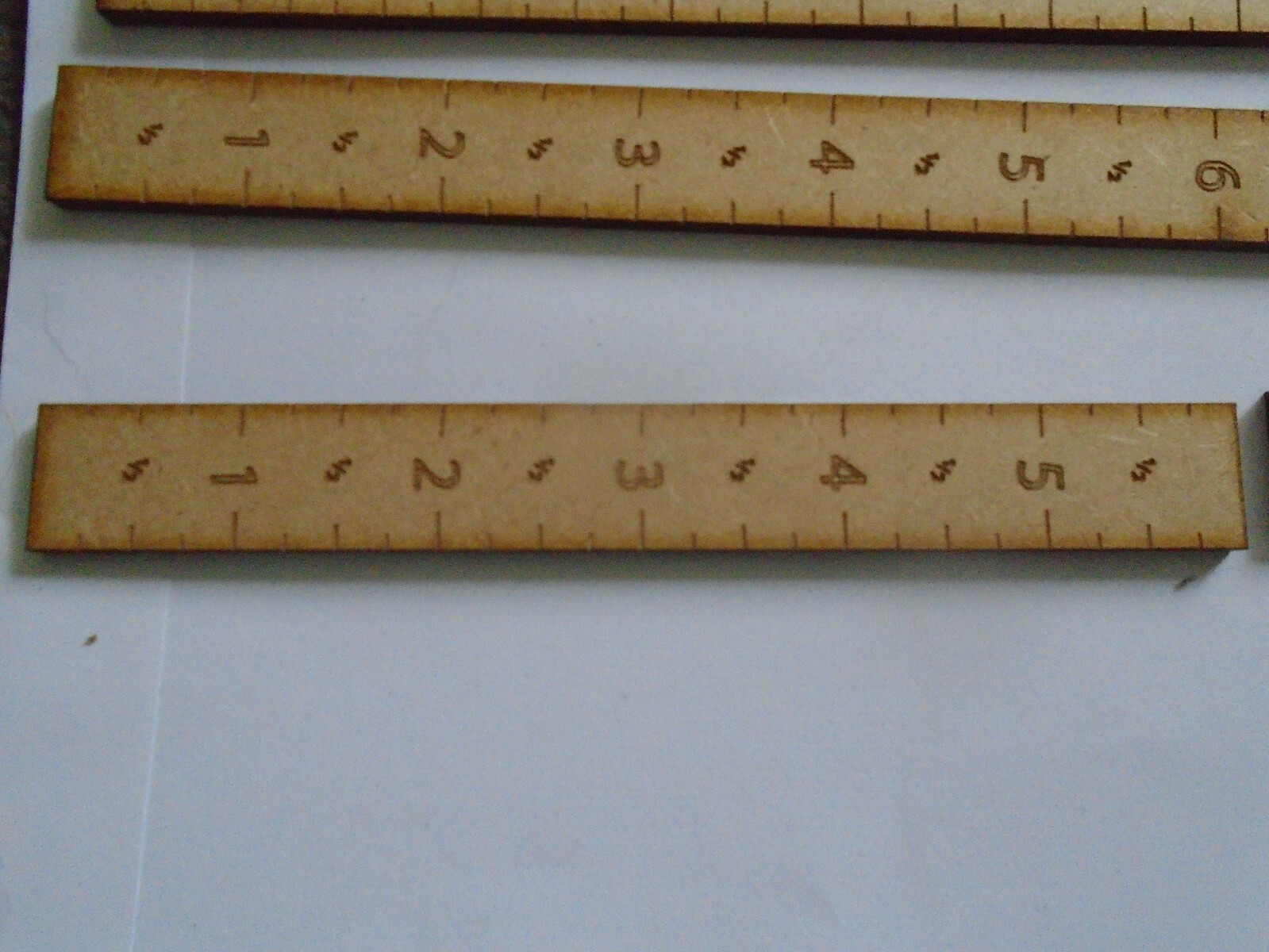 4 inch Wargame Rulers Measuring Sticks in MDf, mark 1/2 and 1/4 inch ...