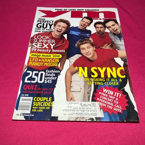 Vintage YM Young & Modern Magazine NSYNC Cover July 2000 Good Condition ...