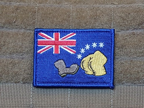 The Simpsons Australian National Flag ANF Gelsoft Airsoft Morale Patch ...