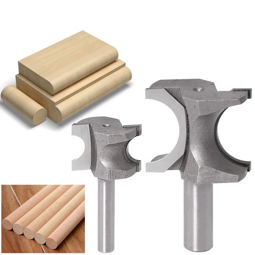 1/4 1/2 Shank Bullnose Router Bit Set Bead Edge Moulding Profile Dowels ...