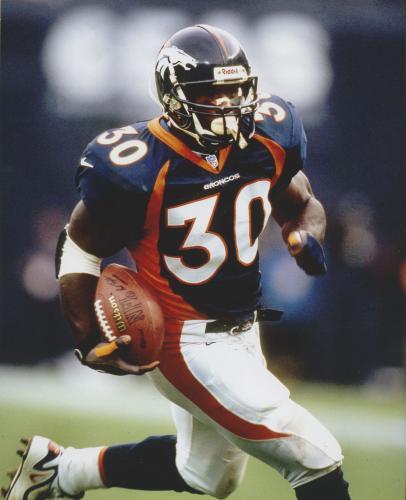 TERRELL DAVIS GEORGIA DENVER BRONCOS 3 X PRO BOWL 7607 YARDS 8 X 10 ...