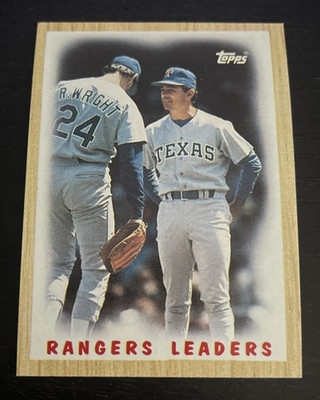 1987 Topps - Rangers Leaders - Ricky Wright/Bobby Valentine - Texas ...
