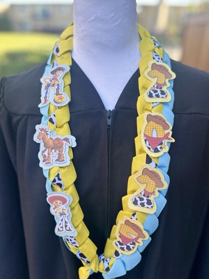 Toy Story Graduation Ribbon lei 2025 solid Light Blue And Yellow | eBay
