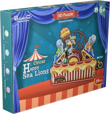 3D three-dimensional puzzle 39 pieces circus sea lion K1301h | eBay