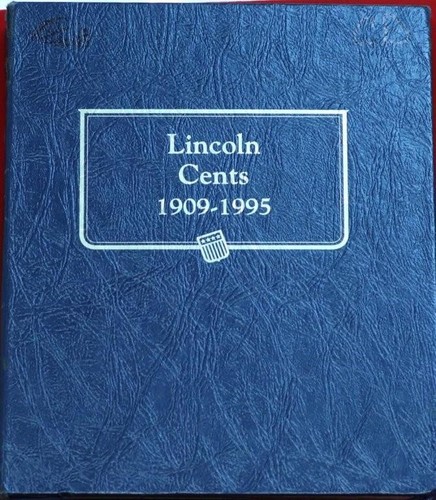 Lincoln Cent Collection in Large Whitman Book - 195 Coins 1909-1995 | eBay
