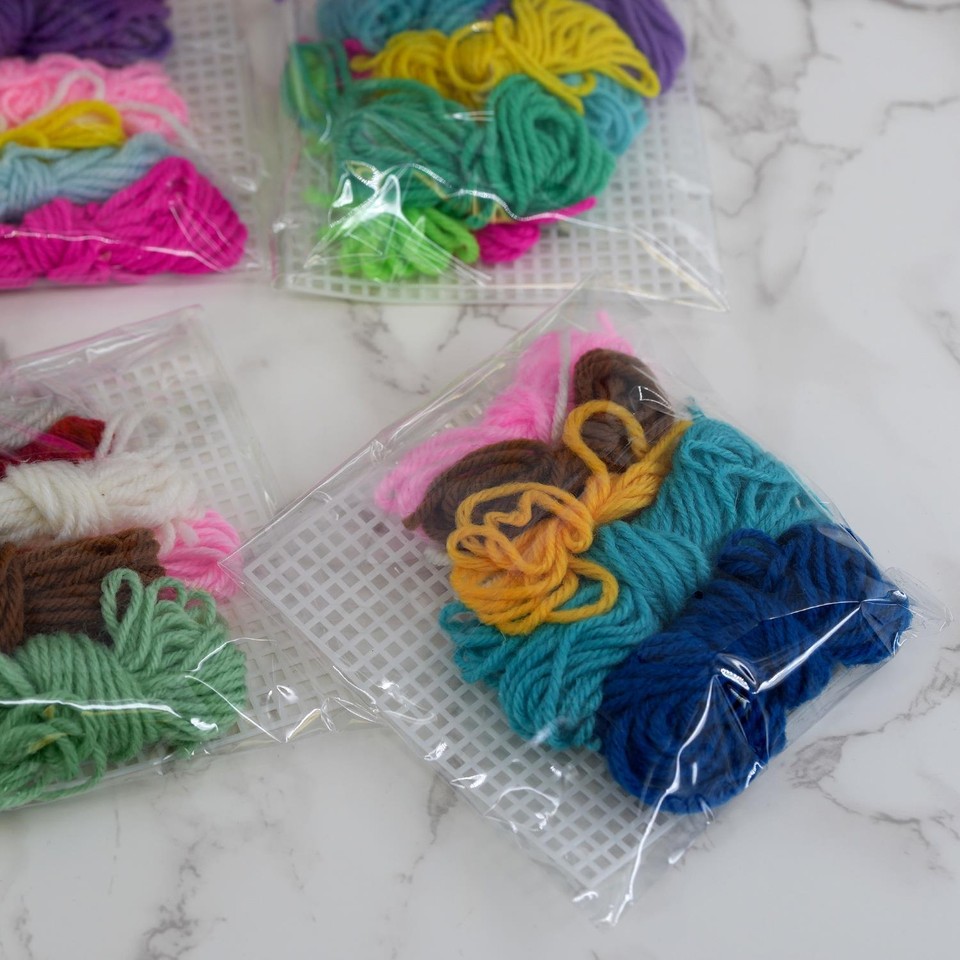 Kids Cross Stitch Kit 6 in 1 Traditional Sewing Kit 6 Childrens Designs ...