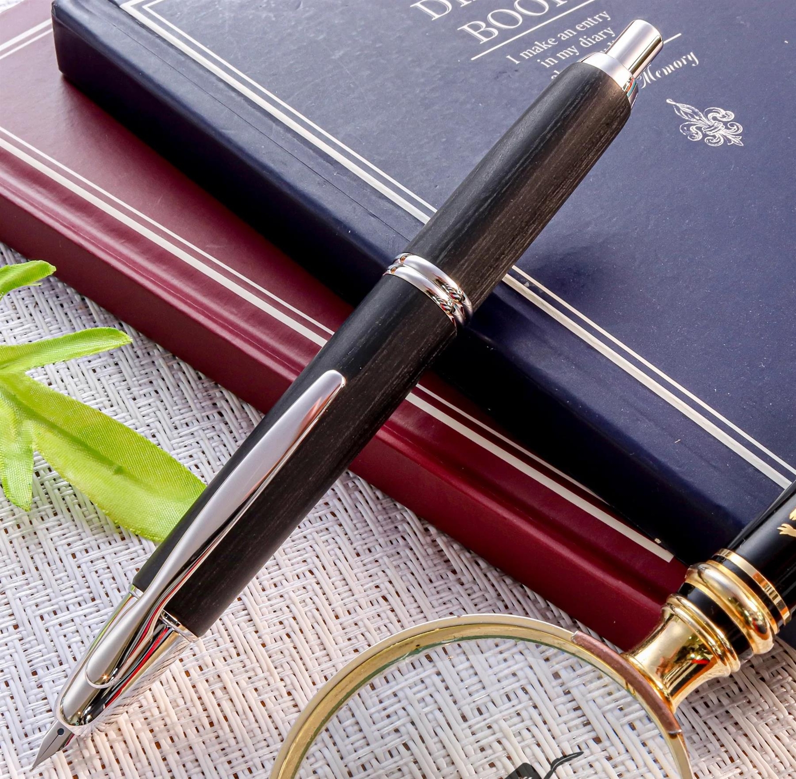 Pilot Capless Wooden Fountain Pen - Black Birch - 18k Gold Medium | eBay UK