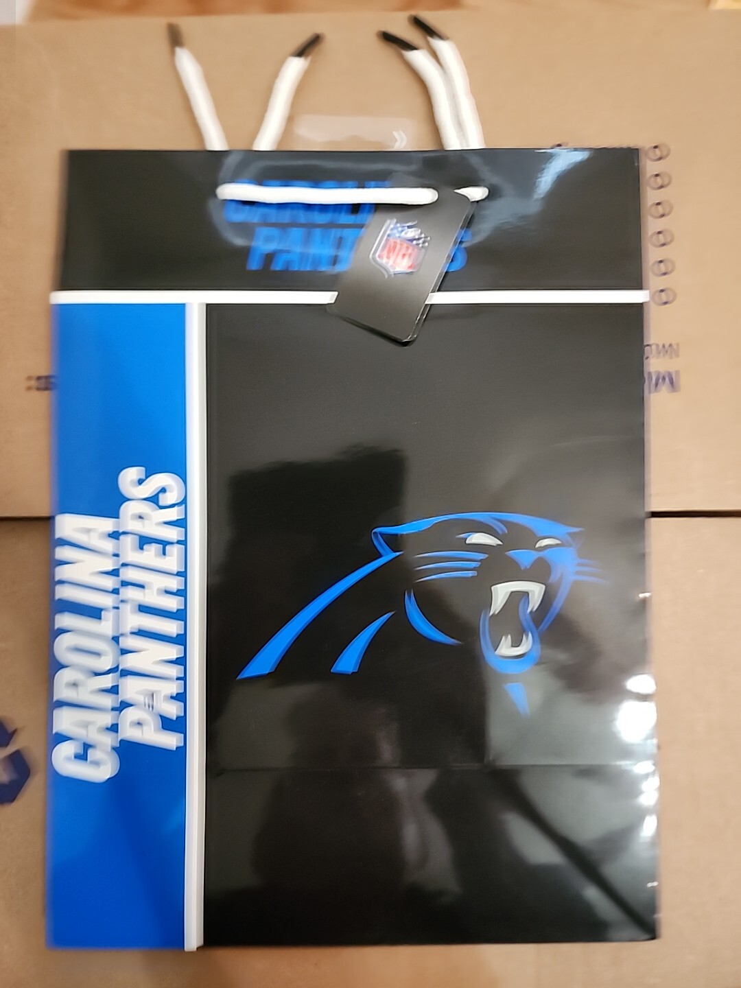 NFL Gift Bag 13" x 9.5" X 5.5" - Carolina Panthers | eBay