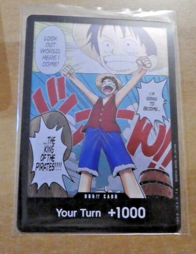 ONE PIECE ROMANCE DAWN ENGLISH CARD GAME CARTE DON!! HOLO OP01 ALT EN ...