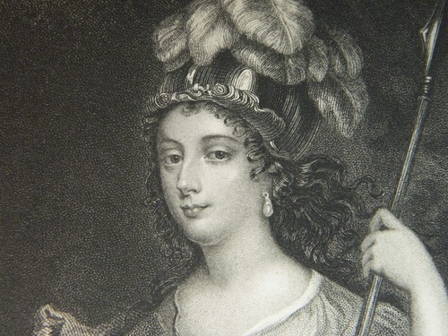 Rare Antique Original VTG 1844 Barbara, Lady Castlemaine Engraving Art ...