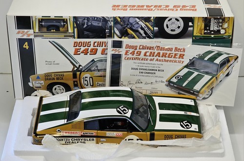 1:18 Classic Chrysler E49 R/T Charger #15D Doug Chivas Damon Beck 1972 ...