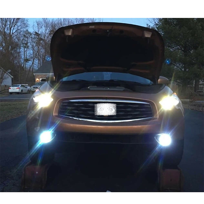 H8 100W 6000K White LED Front Fog Light Bulb For INFINITI M37 M56 QX56 ...
