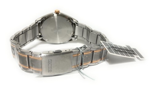 SEIKO - Classic Stainless Steel Rose Gold Women's Quartz Watch - SUR322 ...