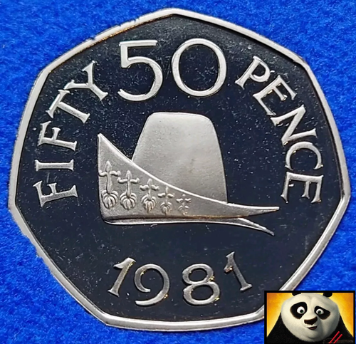 1981 GUERNSEY 50p Fifty Pence Ducal Cap of the Duke of Normandy Proof ...