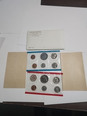 1971 Uncirculated Coin Set U.S Mint Original Government Packaging OGP ...